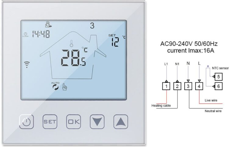 KETOTEK KTF0155 Programmable Room Thermostat User Manual - thermostat.guide