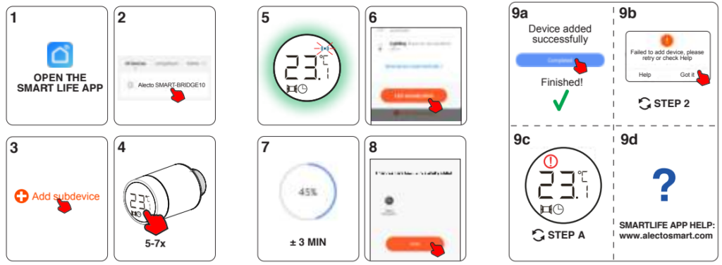 Alecto SMART-HEAT10 Smart Zigbee Thermostat Instruction Manual ...