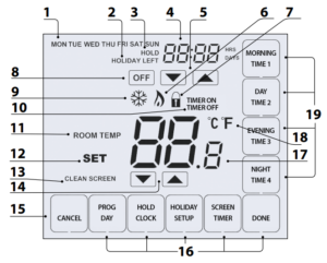 Myson Touch Programmable Room Thermostat INSTALLATION INSTRUCTION ...