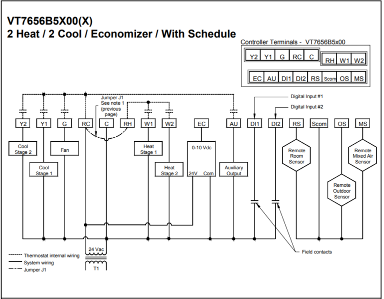 Viconics VT7600 Programmable Thermostats Installation Guide ...
